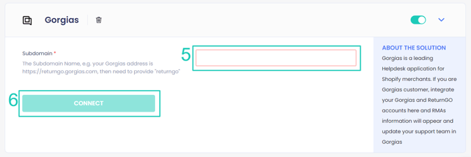 Integration With Gorgias
